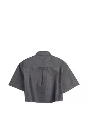 Prada Short-sleeve Chambray Shirt