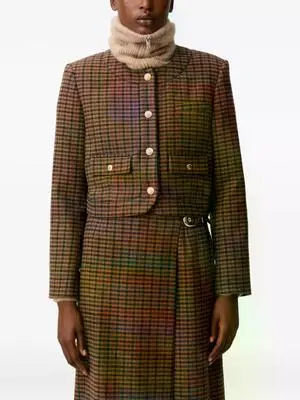 Claudie Pierlot Straight Checked Jacket