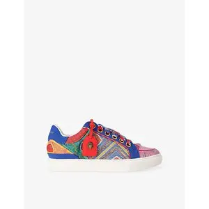 Kurt Geiger Southbank Embellished Suede Trainers