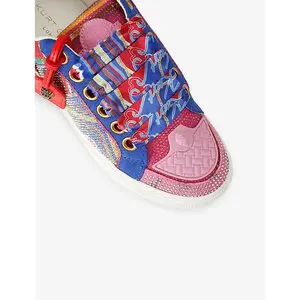 Kurt Geiger Southbank Embellished Suede Trainers