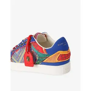 Kurt Geiger Southbank Embellished Suede Trainers