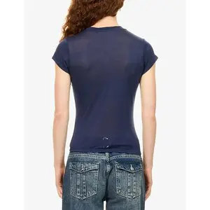PEACHY DEN On Top Stretch-cotton T-shirt