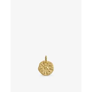 Monica Vinader Sun 18ct Vermeil Pendant - Gold