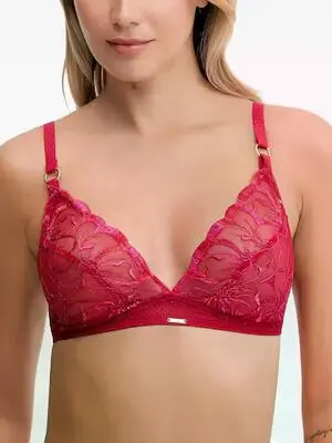 Chantelle Fleurs Lace-detail Bra - Red