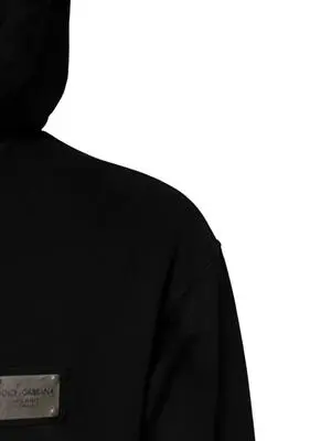Dolce & Gabbana Logo-plaque Zip-up Hoodie