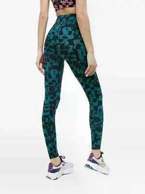 CASALL Abstract-print Leggings - Green