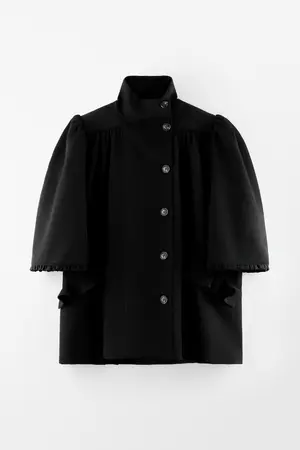 Arakii Pleated Frill Trench Coat