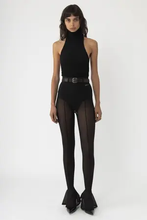 Arakii Sheer Ruffle Tights