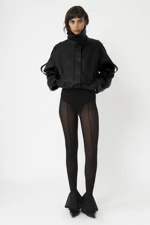 Arakii Sheer Ruffle Tights