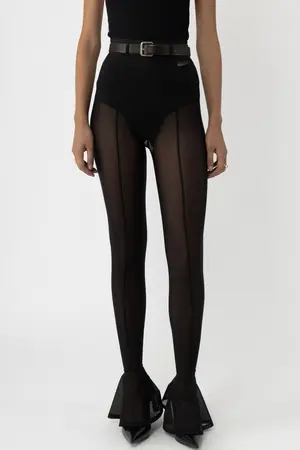 Arakii Sheer Ruffle Tights