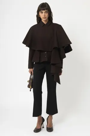 Arakii Wool Peplum Jacket
