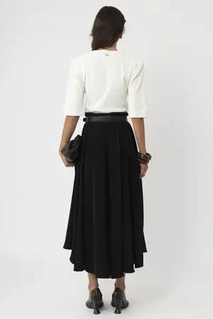 Arakii High Waist Panel Skirt