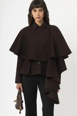 Arakii Ruffled Wool Scarf