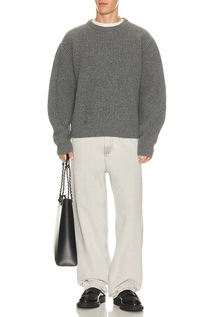 JIL SANDER Denim Trouser 4 Treated Cv - Slate