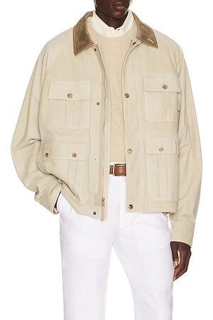 Ralph Lauren Purple Label Pembroke Suede Jacket
