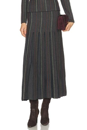 Gabriela Hearst Prism Skirt - Charcoal Multi