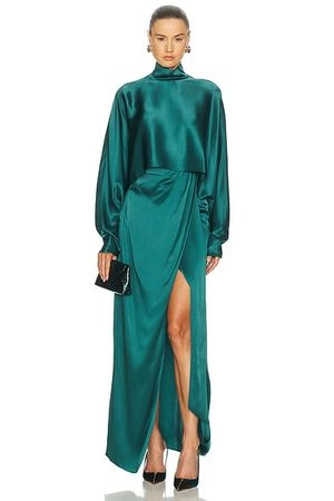 Lapointe Satin Caftan Top