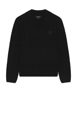 Fred Perry Canvas Cable V-neck Jumper