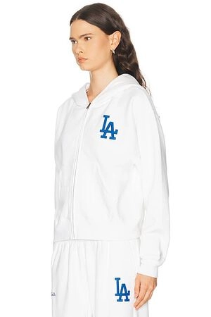 Sporty & Rich X Dodgers La Serif Zip Hoodie