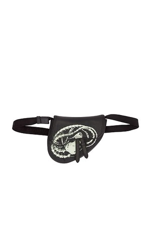 Dior X Cactus Jack Mini Saddle Bag - Black