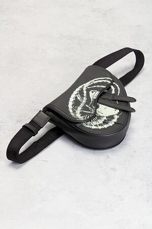 Dior X Cactus Jack Mini Saddle Bag - Black