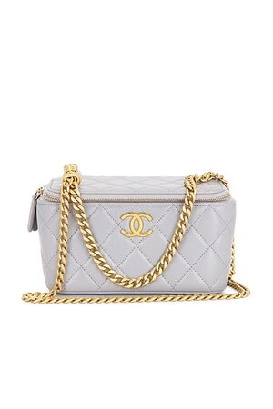 CHANEL Lambskin Small All Slide Long Vanity Case