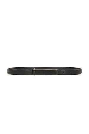 TOM FORD Shiny Supple Grain Leather Belt - Black