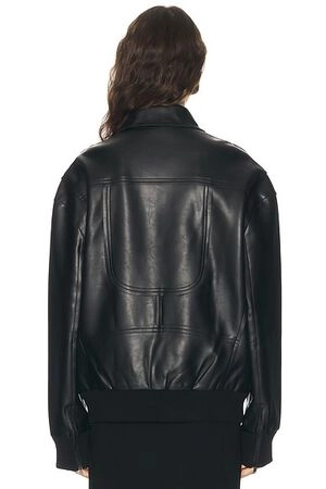 Norma Kamali Oversized Classic Zip Front Jacket