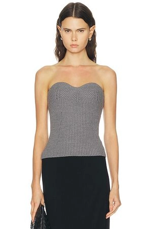 JIL SANDER Strapless Knit Top