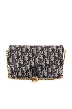Dior Oblique Saddle Wallet On Chain