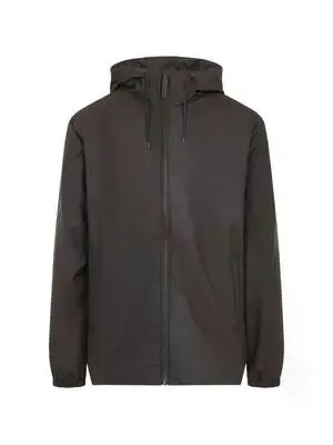 Rains Lohja Hooded Zip-up Jacket - Brown