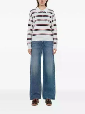 LEVI'S Striped Polo Shirt - Grey