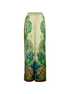 ALEMAIS Florence Botanical-print Trousers