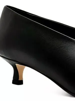 AeydĒ Clara Pointed-toe Leather Pumps - Black