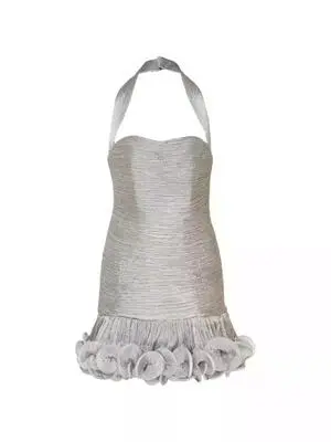 STOLEN STORES Halterneck Ruffled Mini Dress