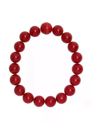 Carolina Herrera Bead-embellished Necklace - Red