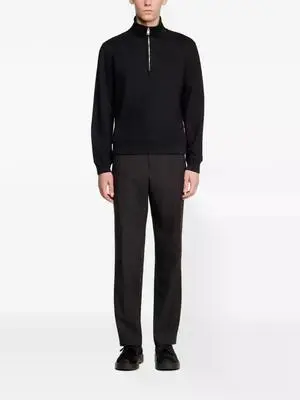 Sandro Quarter-zip Sweater - Black