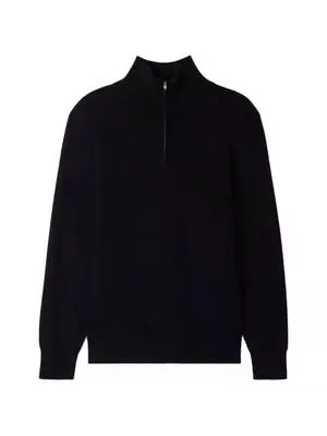 Sandro Quarter-zip Sweater - Black