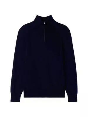 Sandro Quarter-zip Sweater - Black