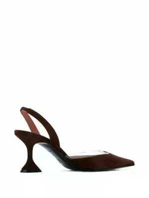 Amina Muaddi Lara Slingback Pumps