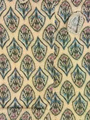 Momoni Morie Patterned Mittens - Neutrals