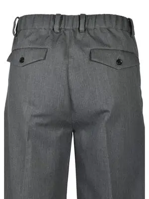 CEDARWOOD Cities' Club Wide-leg Wool Trousers
