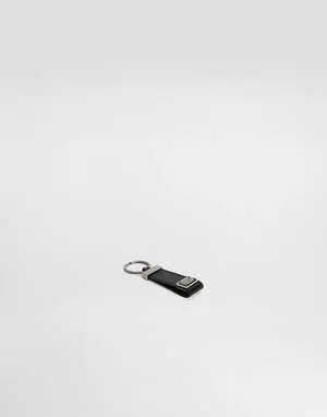 Dolce & Gabbana Calfskin Key Chain With Logo Tag Wallets And Small Leather Goods Leather - Black