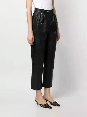 Moschino Pleat-detail Cropped Trousers