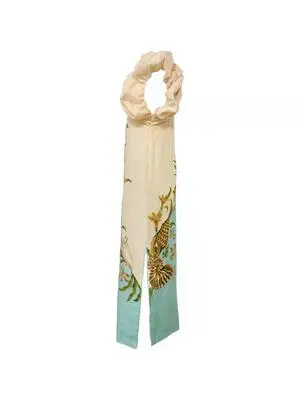 Farm Rio Marine Garden Puff Midi Dress