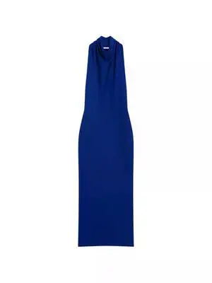 Givenchy Long Draped Dress In Wool