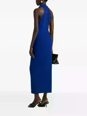 Givenchy Long Draped Dress In Wool