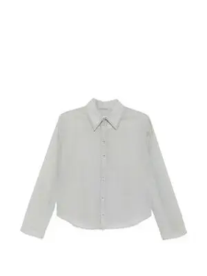 CAMIEL FORTGENS Frayed-edge Long-sleeve Shirt