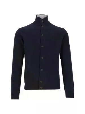 Al Duca D'aosta Button-up High-neck Cardigan - Blue