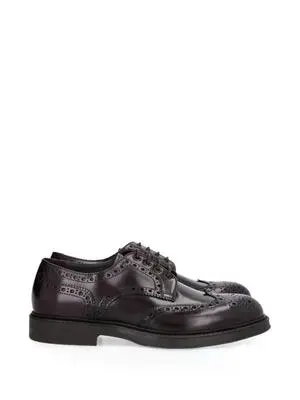 Al Duca D'aosta Polished Brogue Derby Shoes